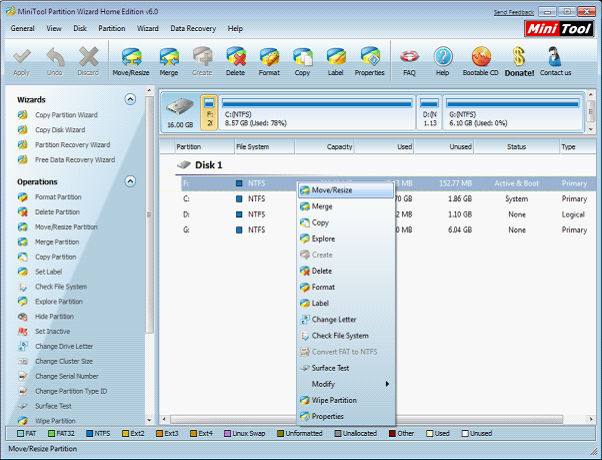 How To Resize Partition Extend Partition Or Shrink Partition Under Windows 7 Without Data Loss
